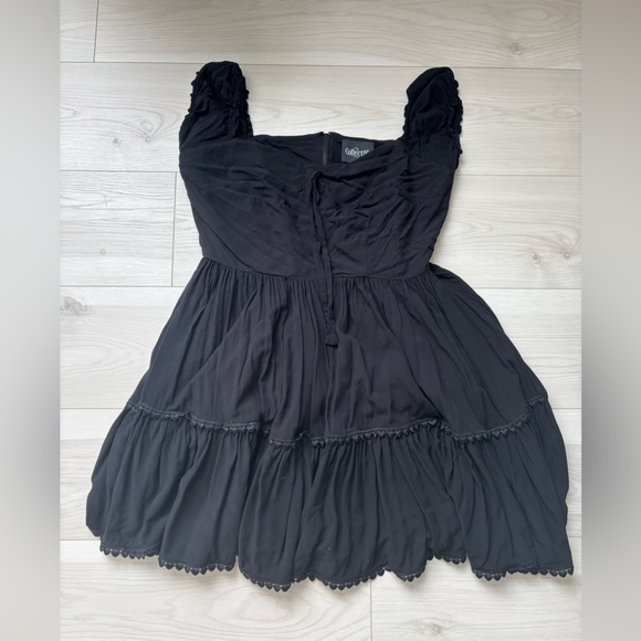 Collectif | Dresses | Collectif Tiered Dress With Puff Sleeves | Poshmark